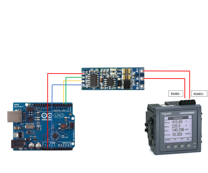 Monitoring Power Meter Pm5500 Online Using Website Lan Arduino Rs485 ...