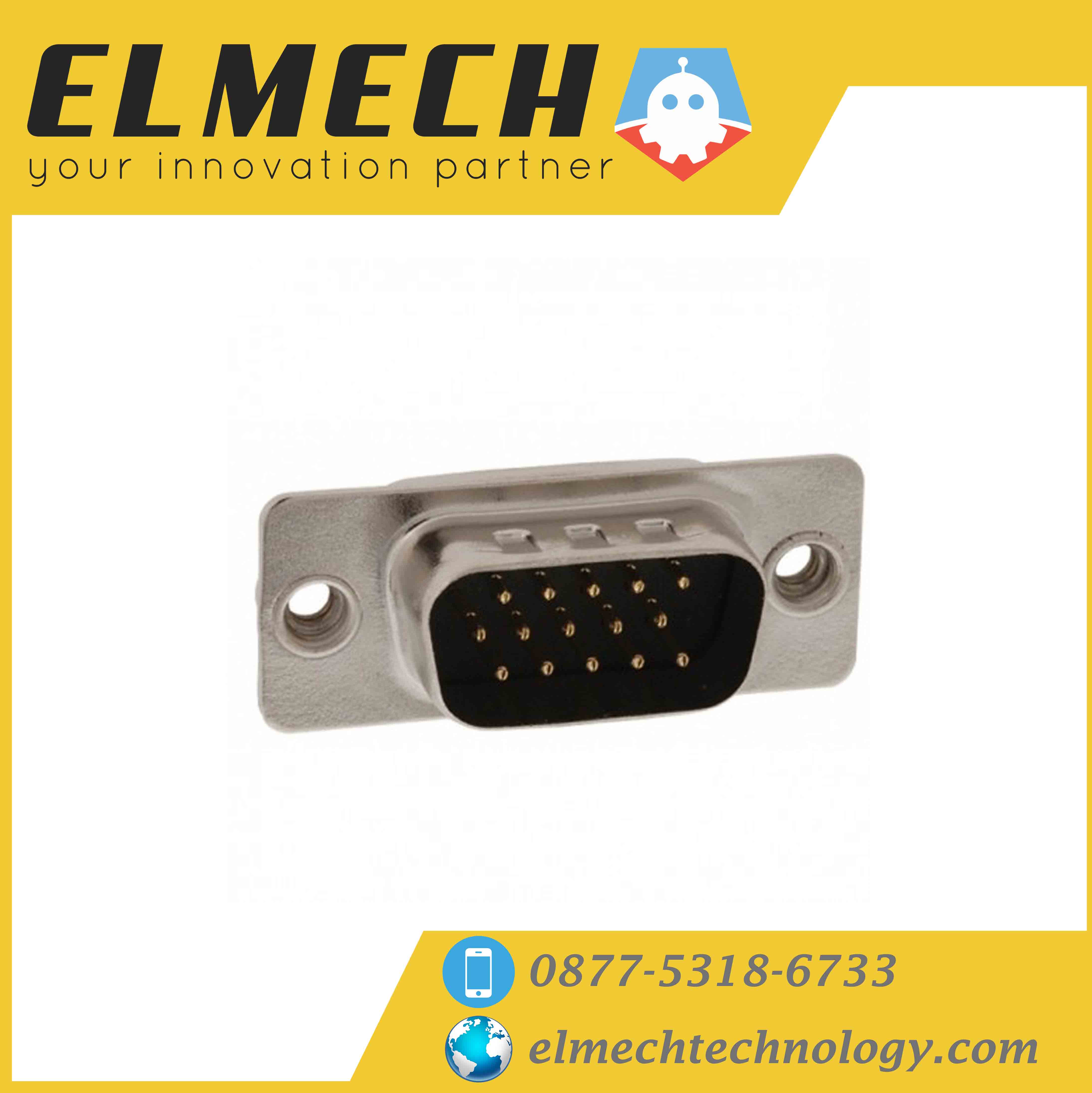 Connector DB 15 Male For Cable | Elmech Technology